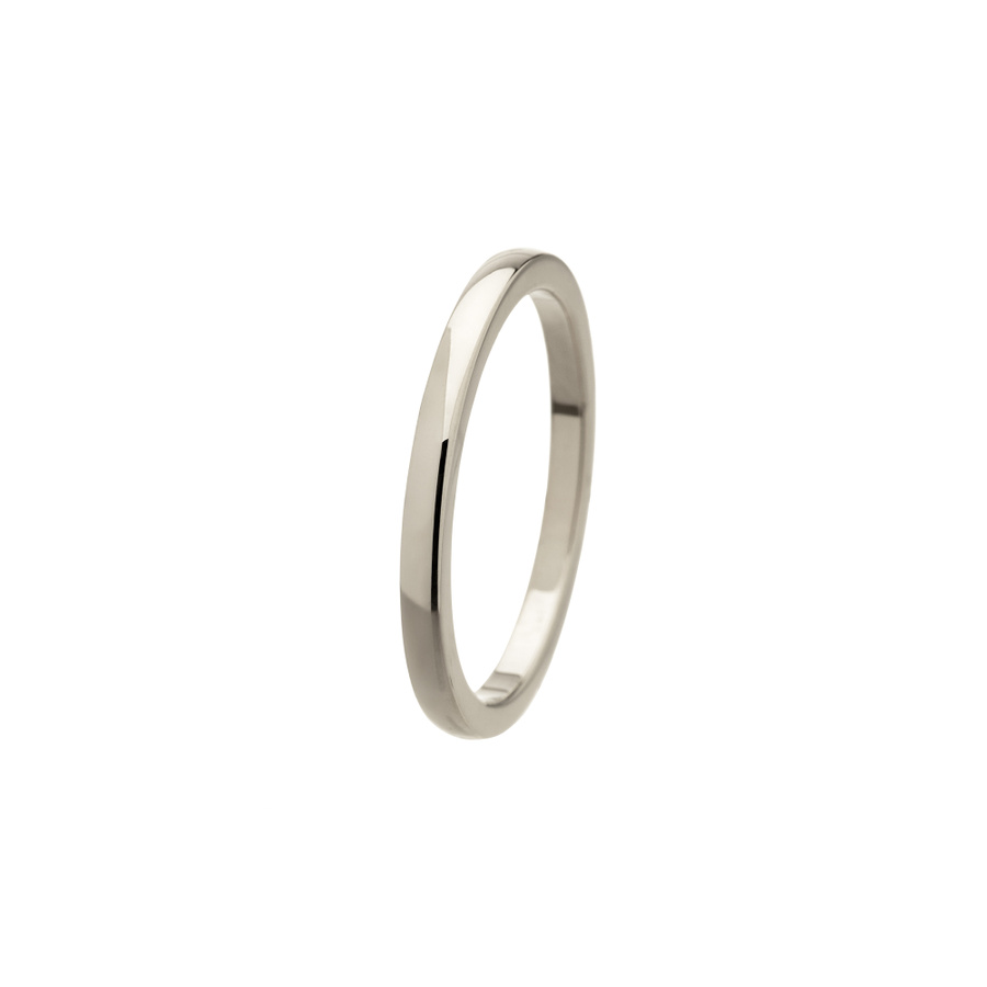 Soft, plain ring - Ring in 18K yellow gold, 2,0 mm.