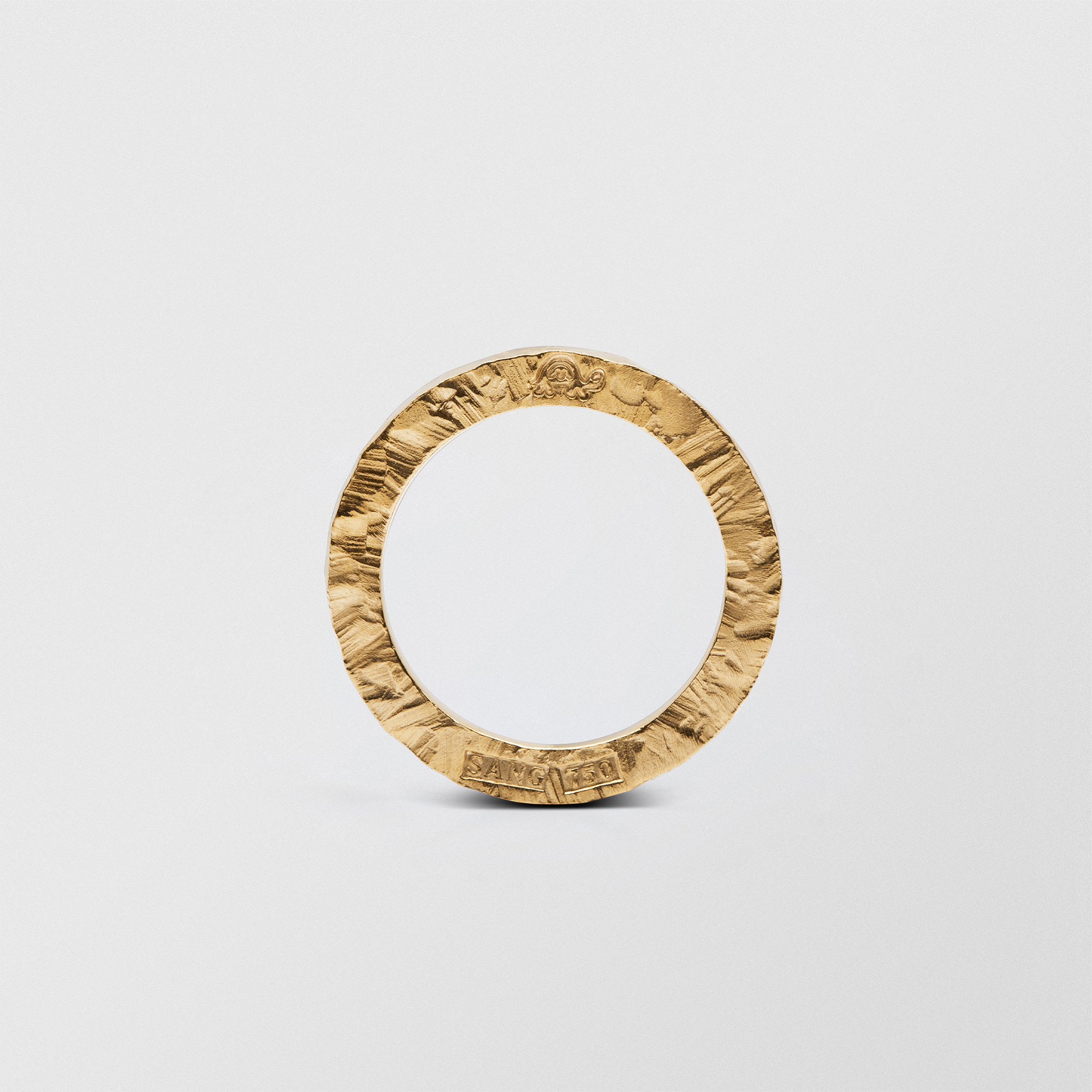 Rock, plain ring - Ring in 18K yellow gold, 2,5 mm.