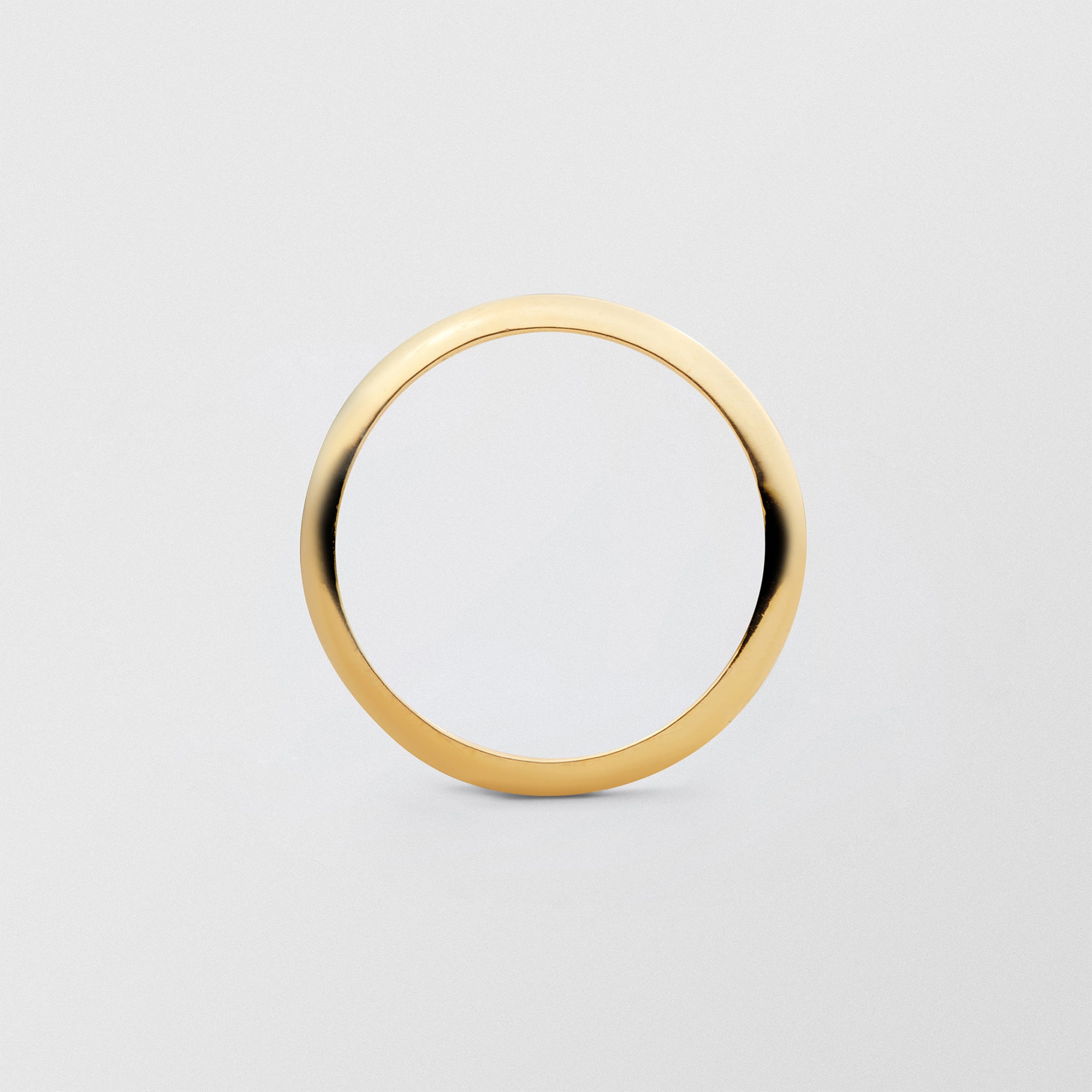 Poppy, plain ring - Ring in 18K yellow gold, 2,0 mm.