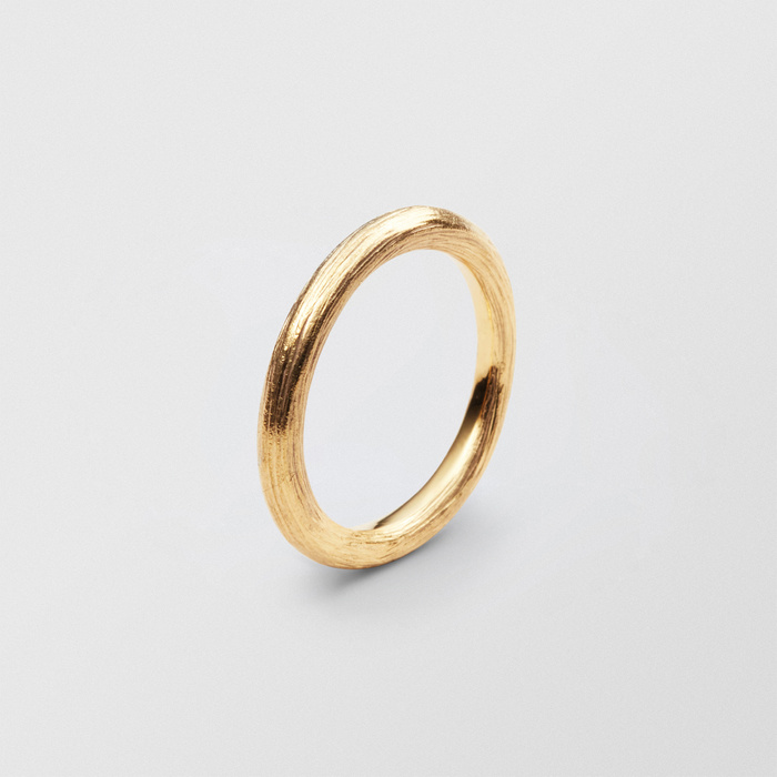 Vide, plain ring - Ring in 18K yellow gold, 3,0 mm.