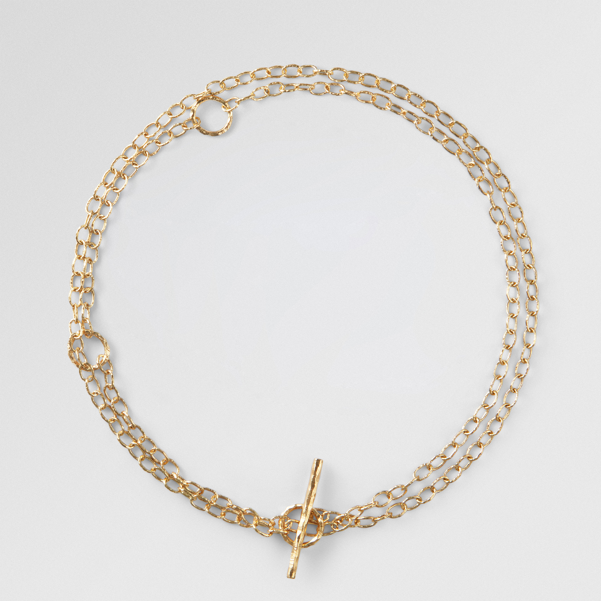 T - Chain - Chain in 18K yellow gold, 44-50 cm.