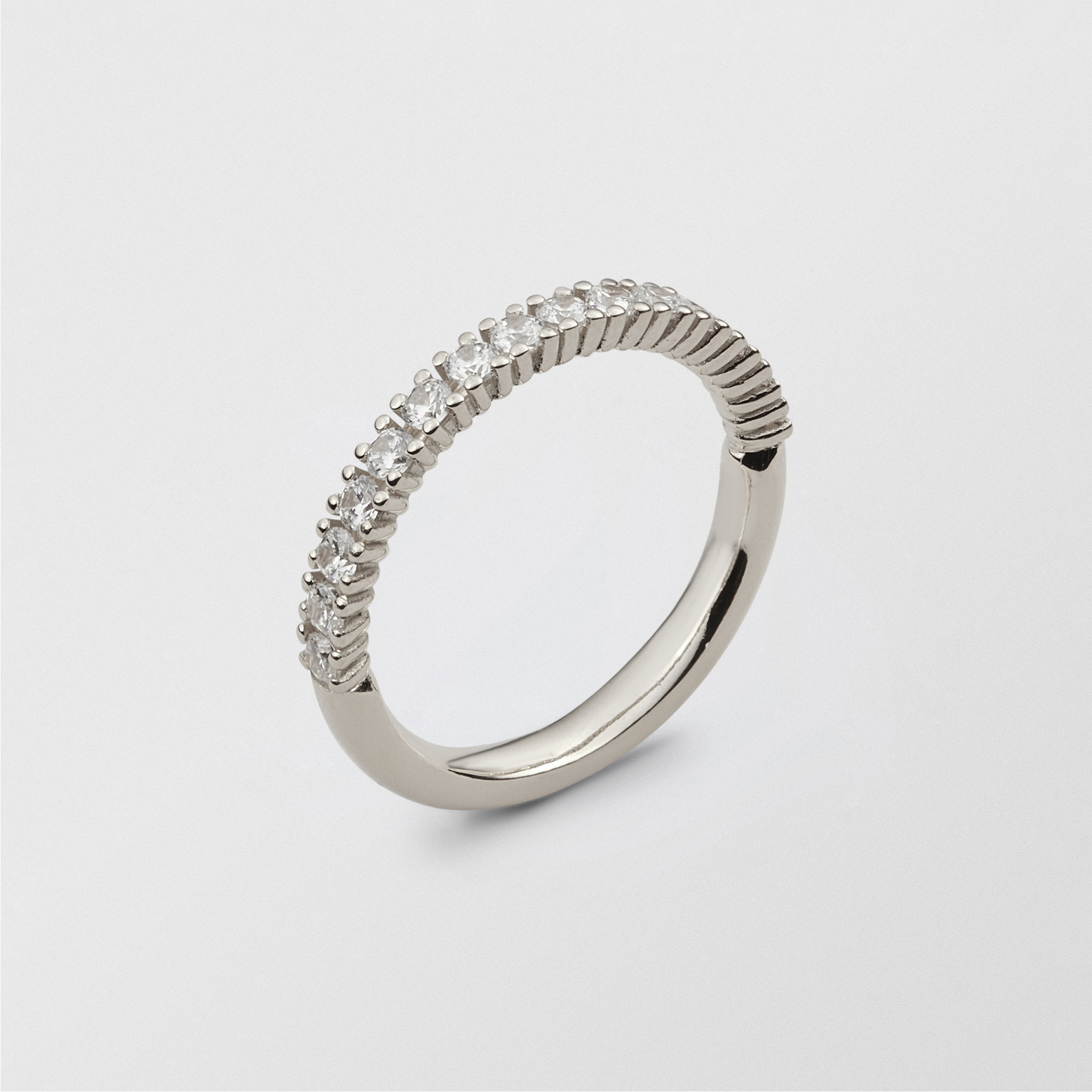 Bonnie, half eternity - Ring in 18K yellow gold with 0,56ct diamond, 2,8 mm