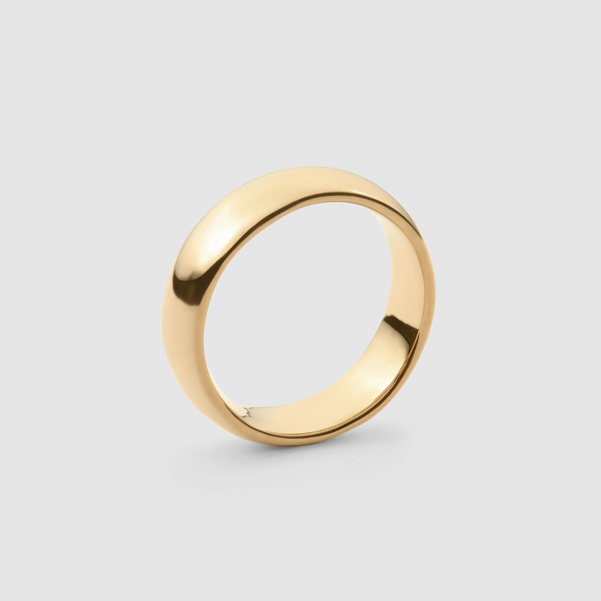Sture, slät ring - Ring i 18K gult guld, 7,0 mm.